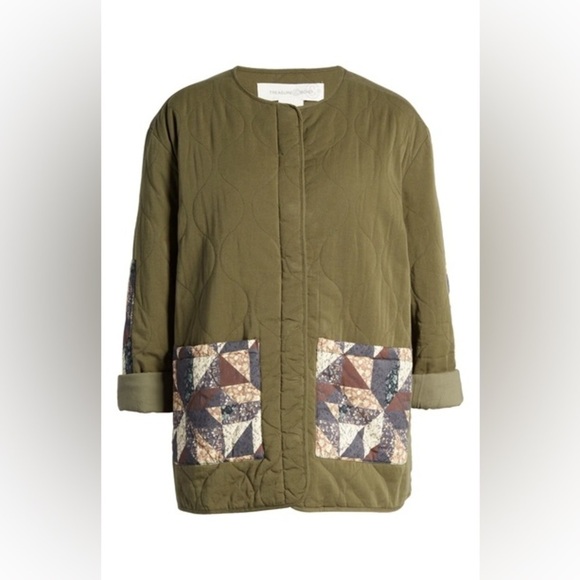 Treasure & Bond | Jackets & Coats | Quilted Patchwork Jacket Treasure ...